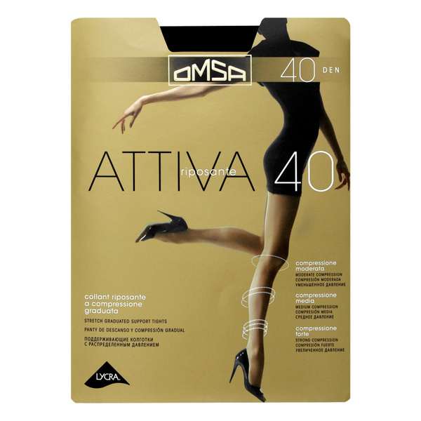 Колготки Omsa Attiva, 40 ден, 1 шт - купить с доставкой по выгодным ...