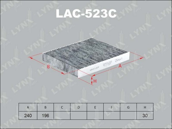 Фильтр салонный LYNXauto 1904822 - купить по выгодным ценам в интернет ...