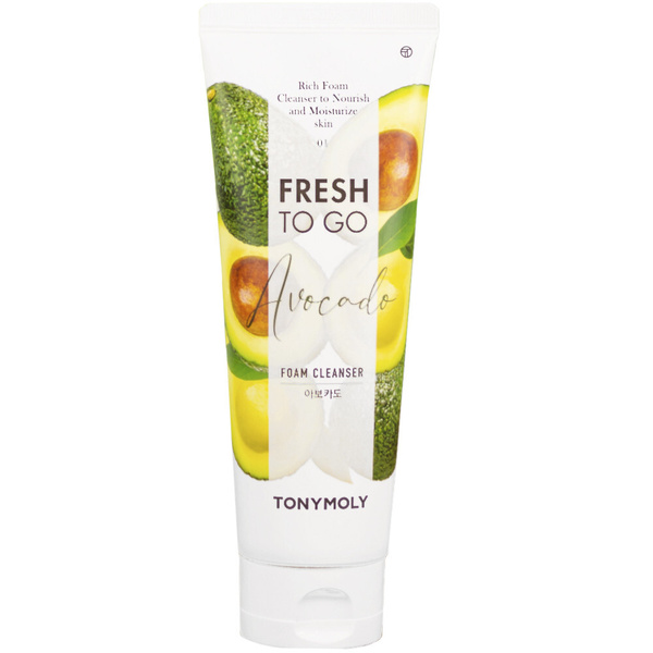 TONYMOLY FRESH TO GO AVOCADO FOAM CLEANSER Пенка для умывания с экстрактом авокадо с эффектом ...