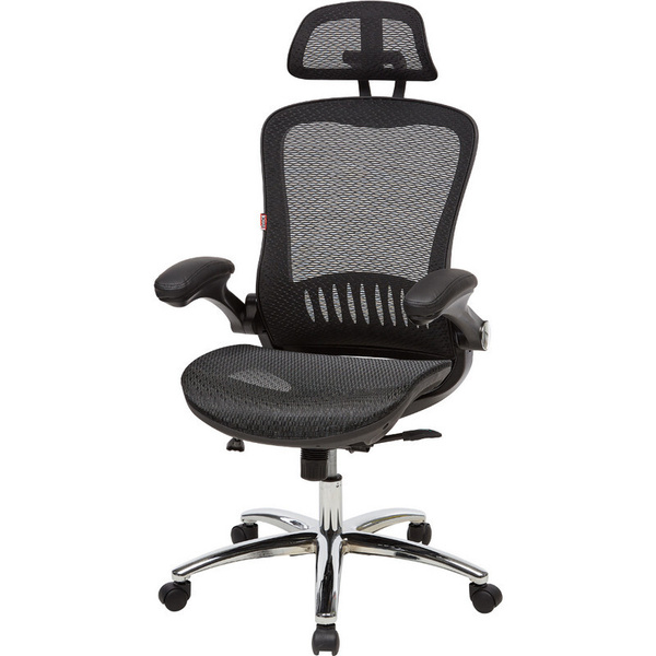 Кресло руководителя Easy Chair S_BN_Hg_EChair-552 TTW Net сетка черная ...