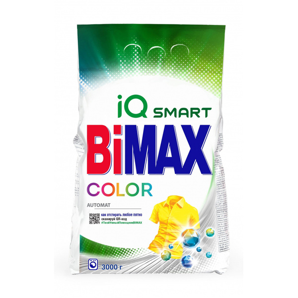 Порошок стиральный BiMax Color 3кг автомат - купить с доставкой по ...