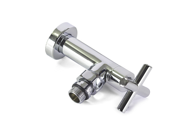 Хромированный кран для полотенцесушителя TIM 1/2" x 1/2" ,(пара) резьба ...