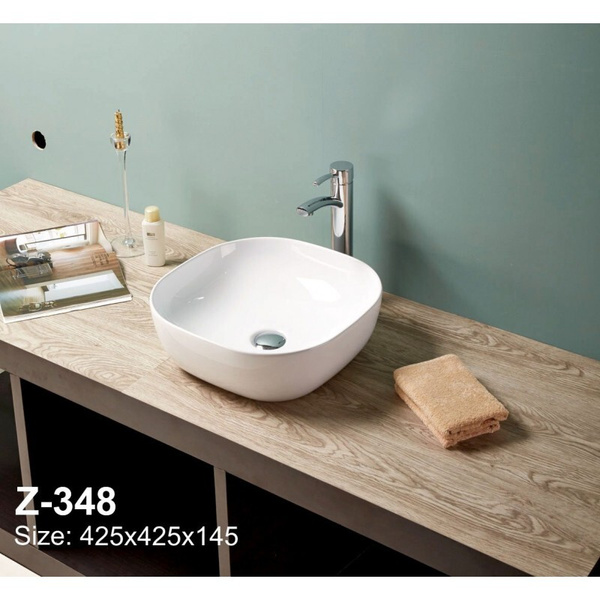 Раковина Zandini Z-348, белый купить по доступной цене с доставкой в интернет-магазине OZON ...