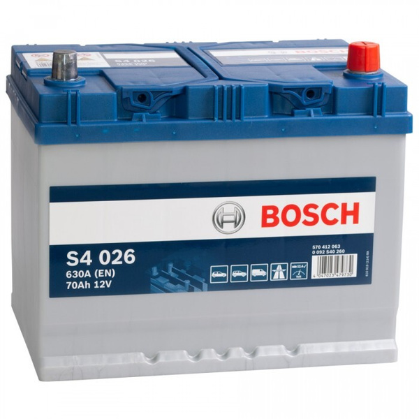 Bosch Аккумулятор автомобильный, 70 А•ч, Обратная (-/+) полярность ...