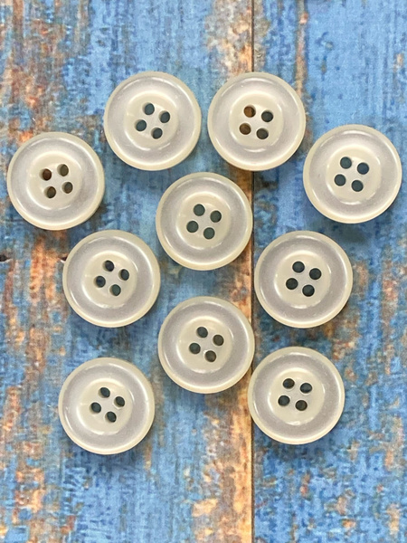 Пуговица №№01832 d 20мм 4 прокола (10шт) пуговицы молочного цвета ...