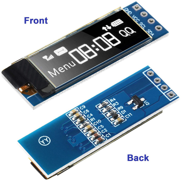 5 шт. Модуль дисплея I2C 0 91-дюймовый модуль дисплея I2C OLED белый ...