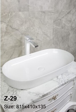 Раковина Zandini Z-29x81.5 см, белый купить по доступной цене с доставкой в интернет-магазине ...