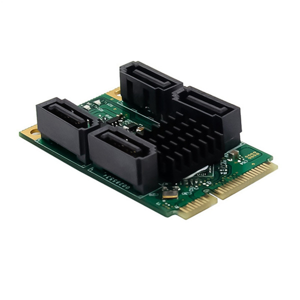 PCIe на 4 порта SATA3.0 6 Гбит/с адаптер жесткого диска карта Mini PCI ...