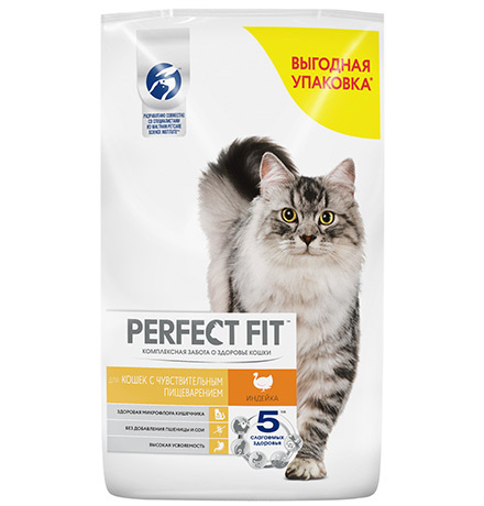 Perfect Fit Sensitive / Сухой корм Перфект Фит для чувствительных кошек ...