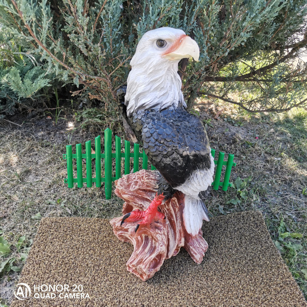 Фигура садовая Орел из полистоуна 63х30х30, На газон - купить по низкой ...