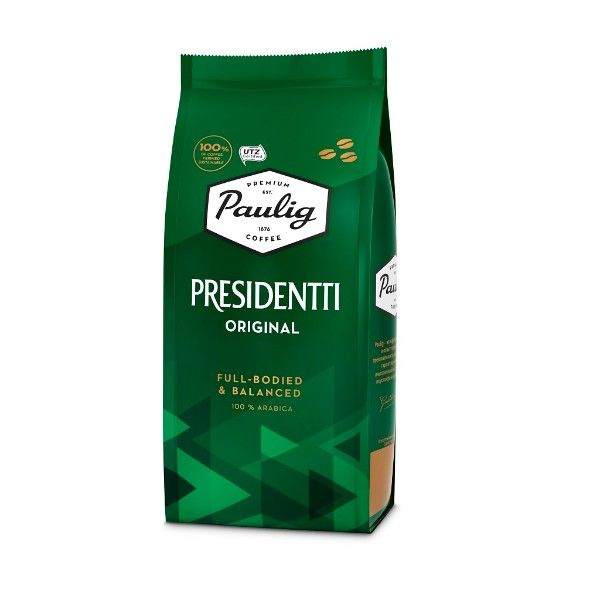 Кофе в зернах Paulig Presidentti Original, арабика, 250 г - купить с ...