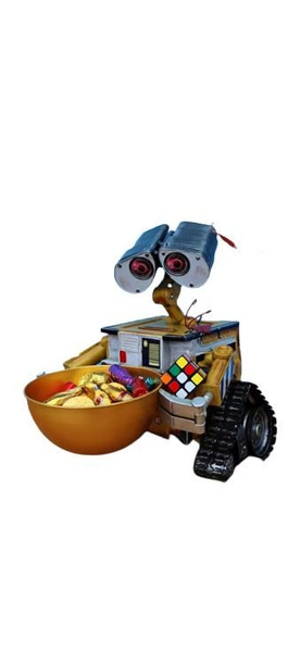 (с миской) 26 см Фигурка робот Wall-e (Валли), таракан Хэл, кубик рубик ...