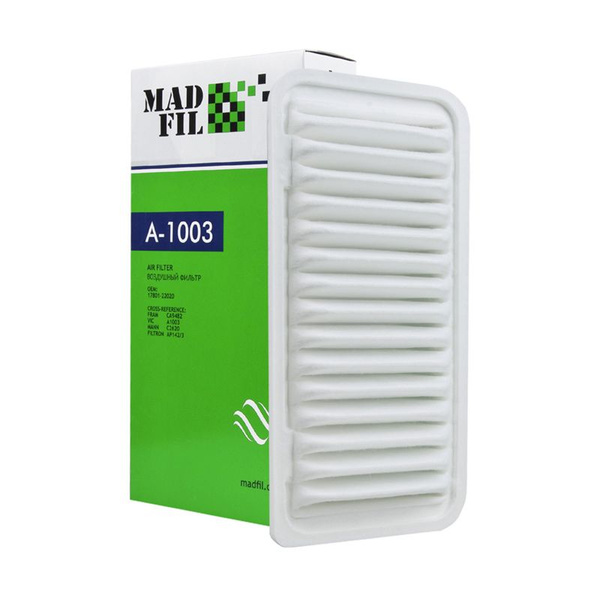 A1003 Фильтр воздушный MADFIL купить на OZON по низкой цене (728246699)