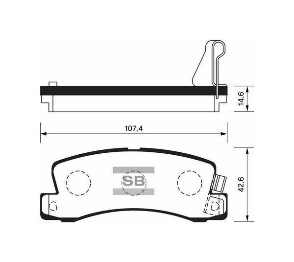 Sangsin Brake Колодки тормозные, арт. GP1208 купить на OZON по низкой ...