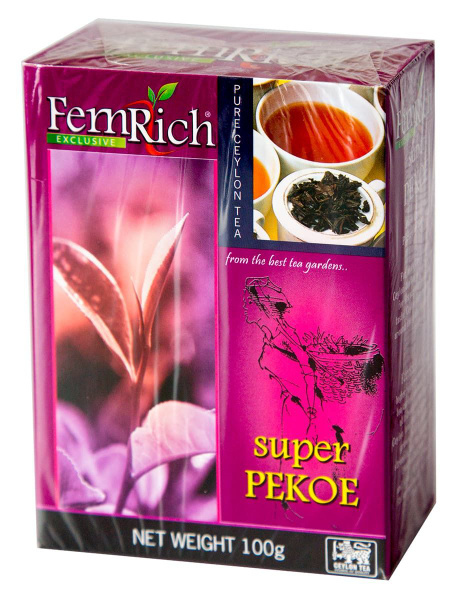 Чай FemRich "Super Pekoe" черный среднелистовой 100 г купить на OZON по ...