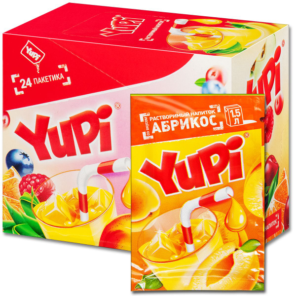 Растворимый напиток YUPI (Юпи) Абрикос, 24 шт. купить на OZON по низкой цене (1547972478)