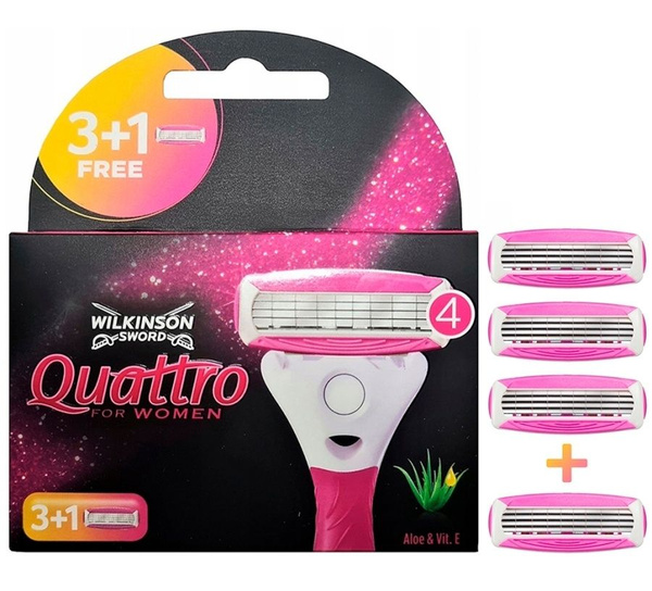 Schick / Wilkinson Sword Quattro for Women Aloe / Сменные кассеты для ...