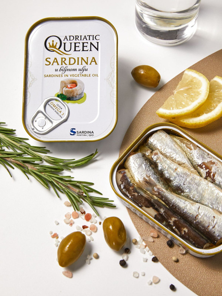 Adriatic Queen Сардины в растительном масле 105 грамм - купить с ...