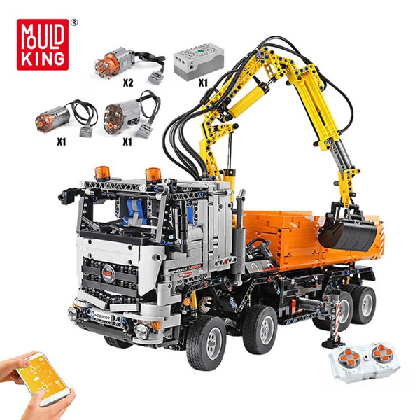 Конструктор Mould King 19007 Пневматический Mercedes-Benz Arocs RC ...