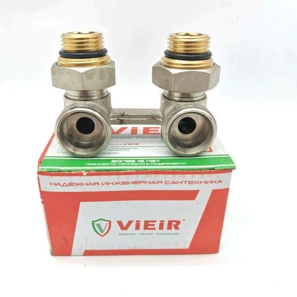 Узел нижнего подключения радиаторов 3/4"x1/2" (МУЛЬТИФЛЕКС) Угловой ViEiR арт.VR309 - купить в ...