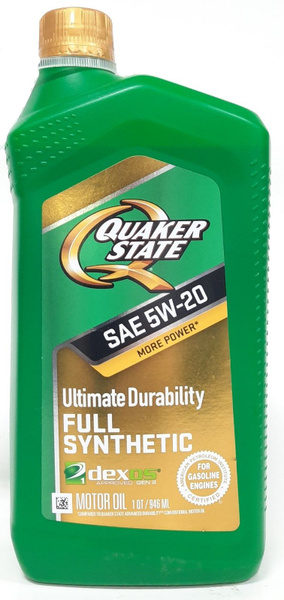 Масло моторное Quaker state 5W-20 Синтетическое - купить в интернет ...