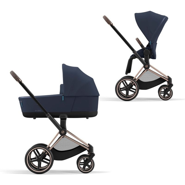 Cybex Priam IV Коляска 2 в 1, шасси IV Rosegold/Nautical Blue купить на ...