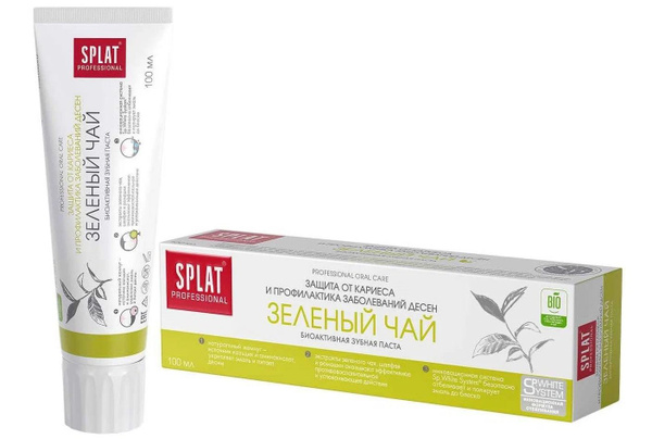 Зубная паста Splat Professional Зеленый чай, 100мл - купить с доставкой ...