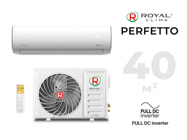 Настенный кондиционер Royal Clima PERFETTO DC EU INVERTER RCI-PF40HN/IN ...