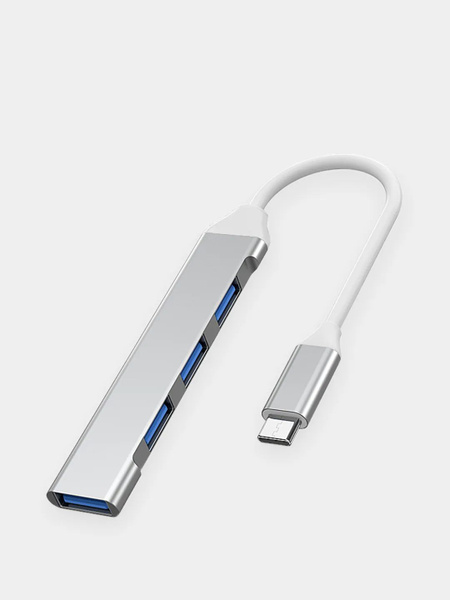 Usb Hub концентратор Type C разветвитель на 4 порта купить с