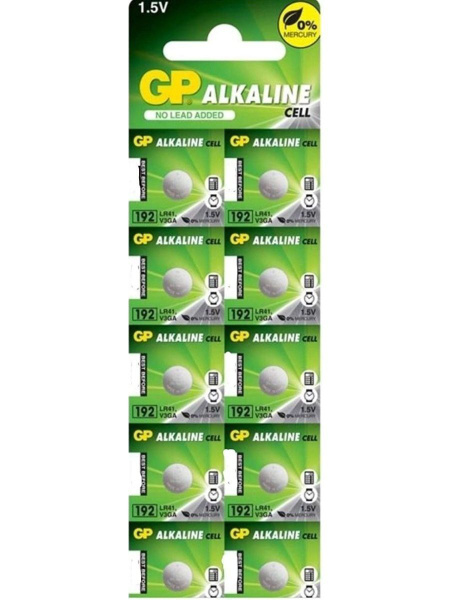 Батарейка GP AG3 / LR736 / LR41 / 392A / 192 - 10 шт. - купить с ...