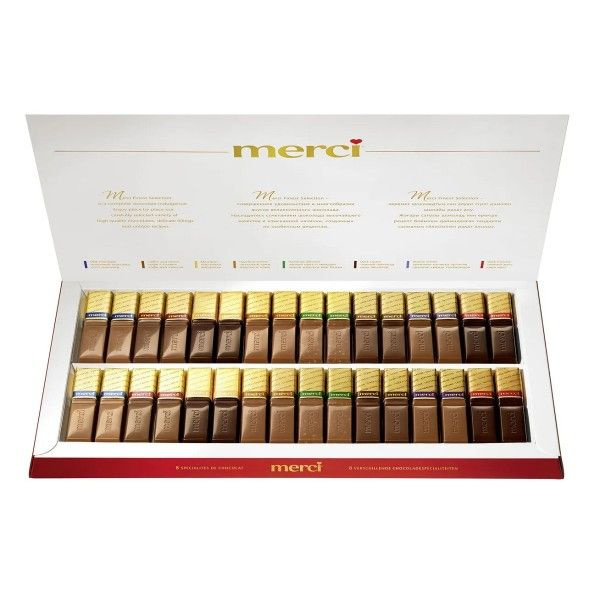Конфеты шоколадные Merci 400гр ассорти 8 видов х 2 штуки - купить с ...
