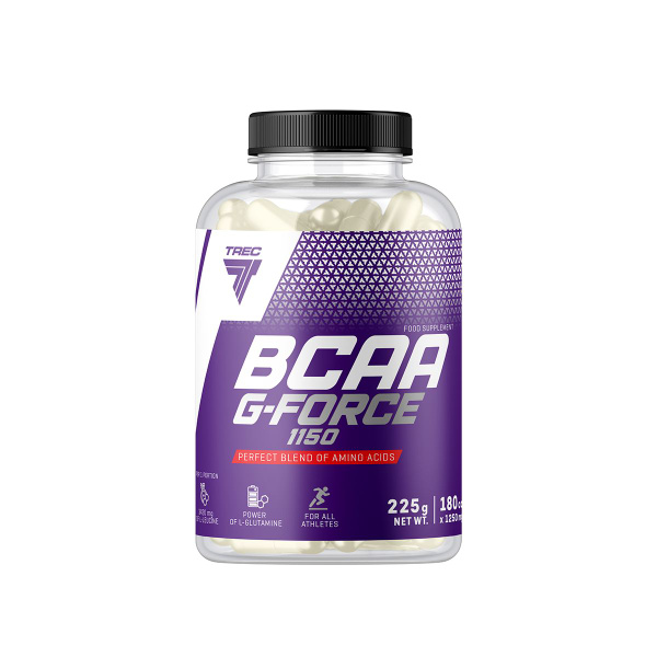 BCAA G-force 180 капсул без вкуса Trec Nutrition Аминокислоты + L ...