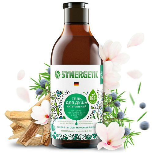 Synergetic Средство для душа, гель, 380 мл - купить с доставкой по ...