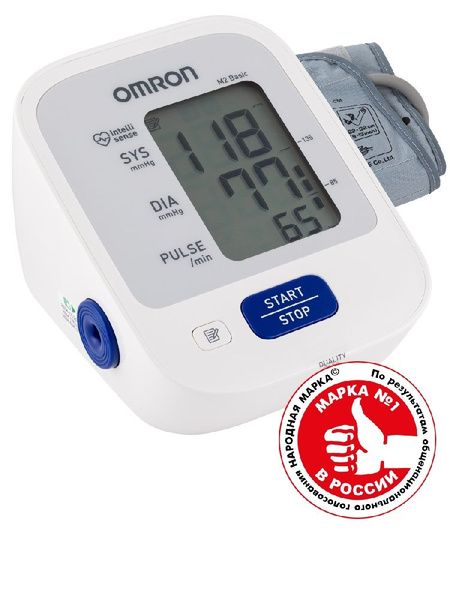 Тонометр OMRON M2 Basic (HEM 7121-RU) 22-32 см - купить с доставкой по выгодным ценам в интернет ...