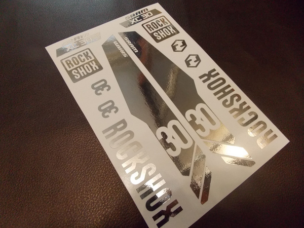 Наклейки Rock shox xc30 на вилку для велосипеда, rockshox, MTB Stickers ...