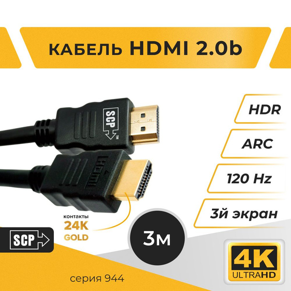 Кабель HDMI SCP 944 - купить по низкой цене в интернет-магазине OZON ...
