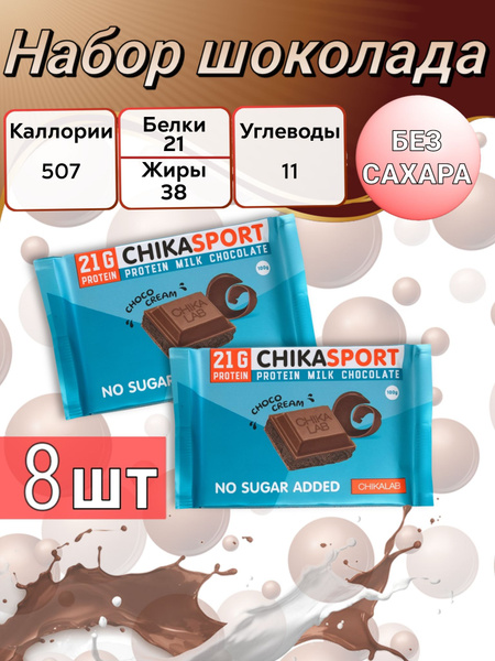 CHIKALAB Chikalab Шоколад протеиновый "Шоколадный крем" - купить с ...