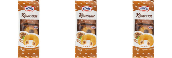 Kovis Колечки сдобные со сгущенкой,240 г,3 шт - купить с доставкой по ...