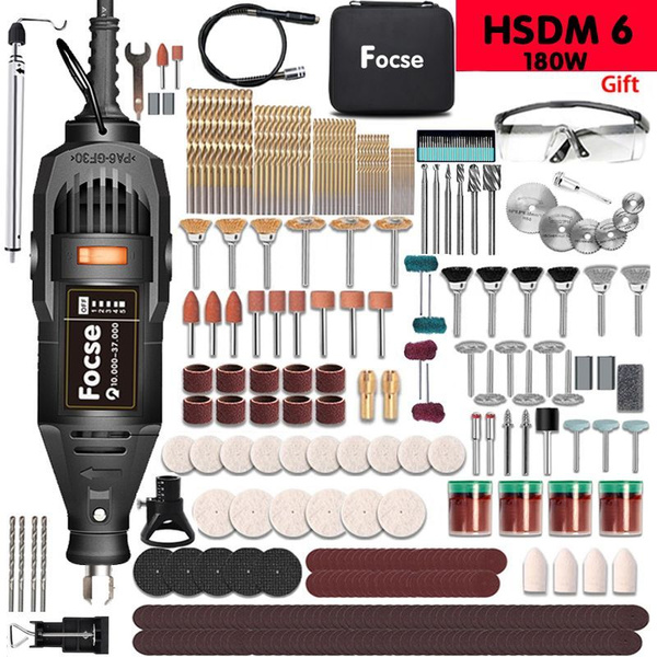 высокой гравер электрический FOCSE,180 Вт 5 - позиционная переменная скорость+Комплект ...