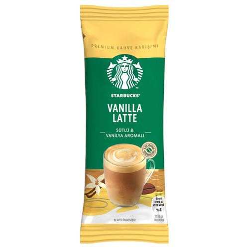 STARBUCKS Кофе растворимый в пакетиках VANILLA LATTE 21.5 гр (10 ...