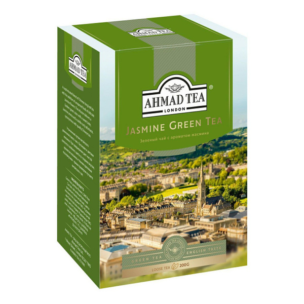 Чай зеленый Ahmad Tea Jasmine Green Tea с жасмином листовой 200 г ...