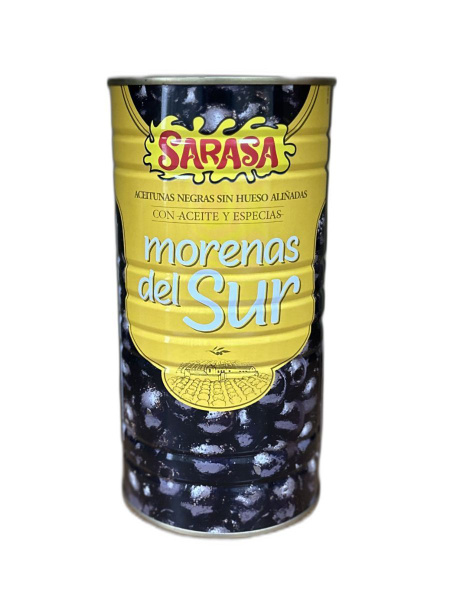 Оливки темные без косточки SARASA MORENAS DEL SUR с травами, специями и ...