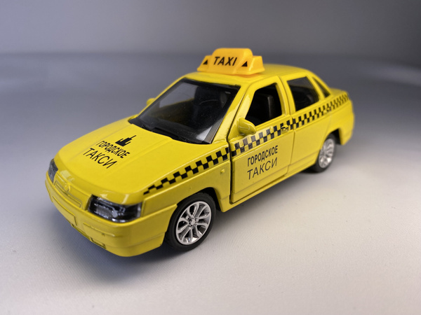 Модель-игрушка Lada-2110 такси с инерционным механизмом / без коробки ...