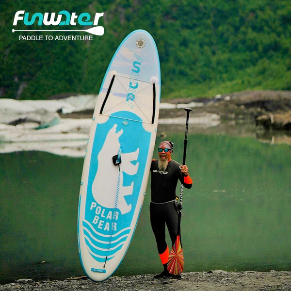 Надувная доска для серфинга FunWater polar bear 320cm/ зелено-белый для ...