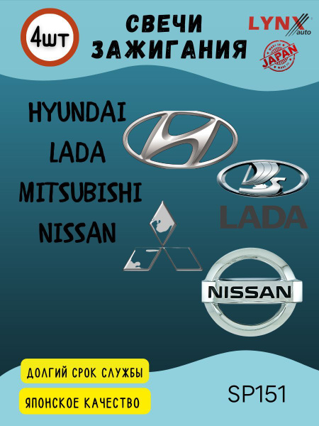 Комплект свечей зажигания LYNXauto SP151 - купить по выгодным ценам в интернет-магазине OZON ...
