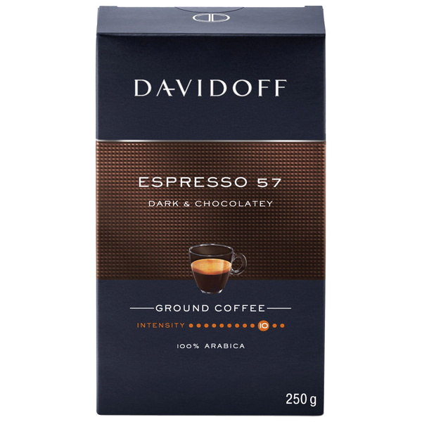 Davidoff 57 Espresso кофе молотый, 250 г - купить с доставкой по ...
