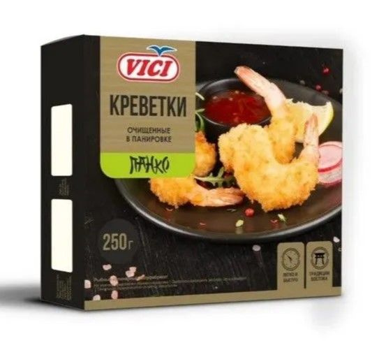 Креветка королевская очищенная в панировке 250 г, VICI, замороженная купить на OZON по низкой ...