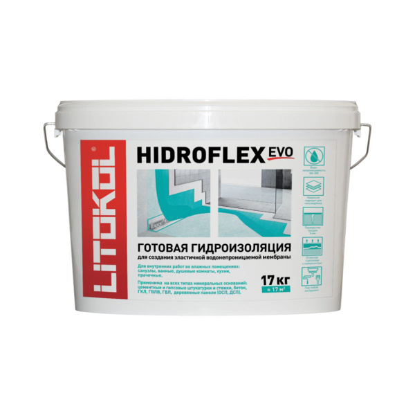 Гидроизоляция Litokol Hidroflex, 17 кг купить на OZON по низкой цене ...