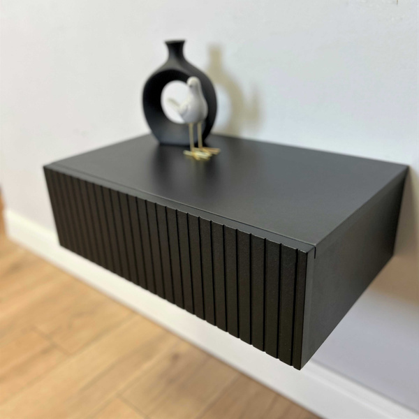 Характеристики Тумба подвесная прикроватная, тумбочка с ящиком консоль ...