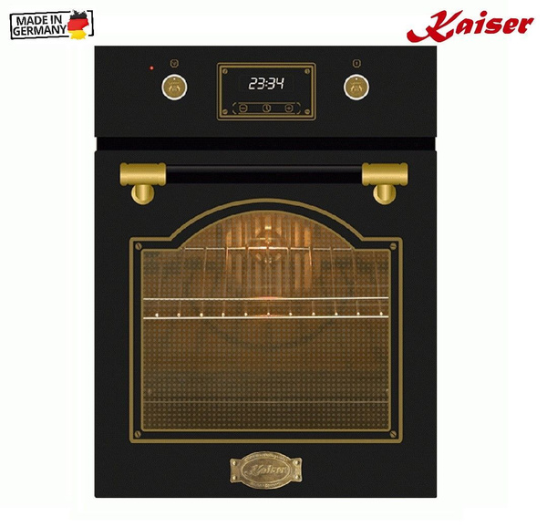 Электрический духовой шкаф 45х55,6 см Kaiser Retro EH 4796 AD черный купить на OZON по низкой ...